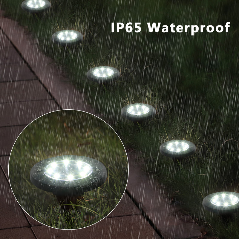 8 Pack Solar In-Ground Lights - Stainless Steel – Oberon Distribution
