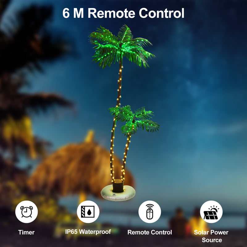 Solar Lighted Palm Trees with Remote – Oberon Distribution